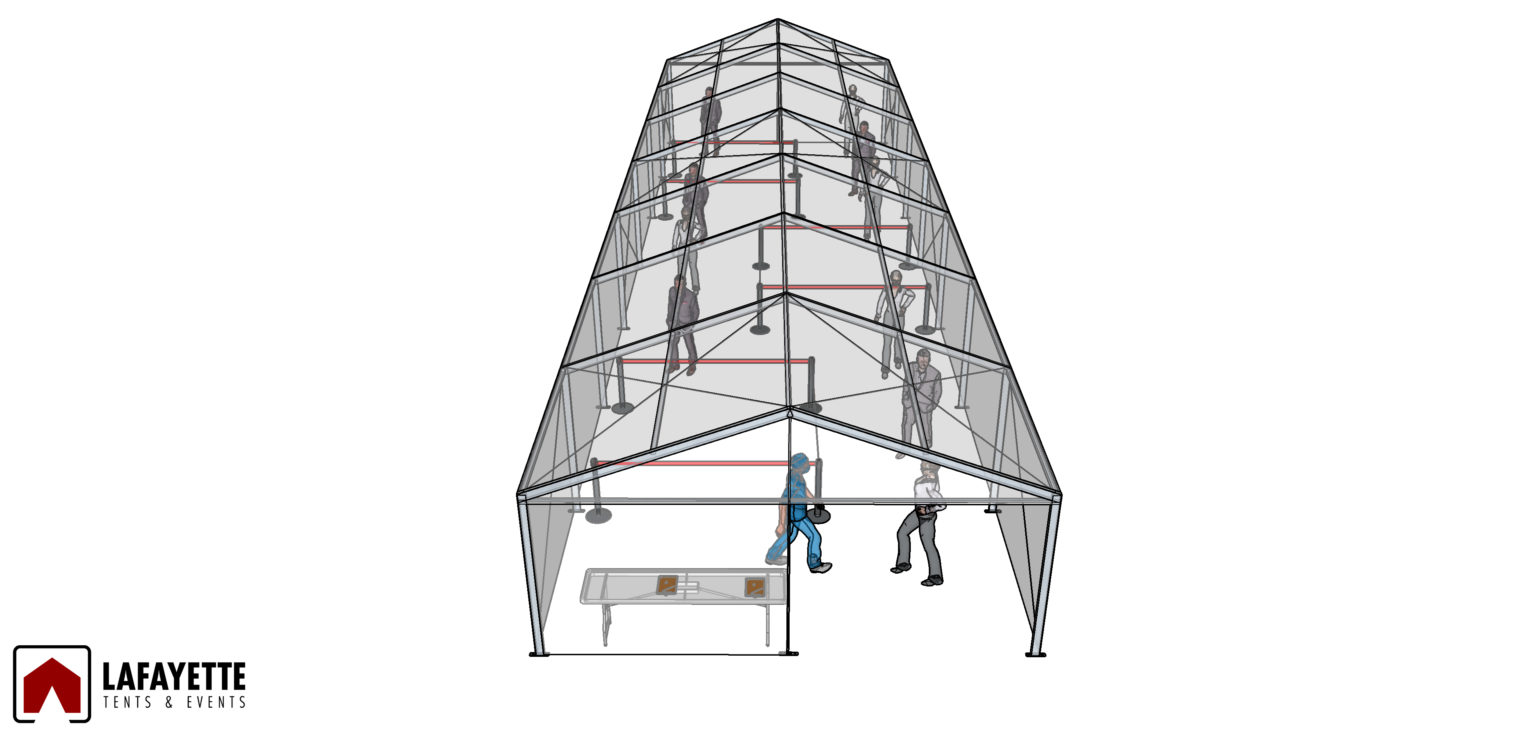 Company Employee Screening Tents - Lafayette Tents